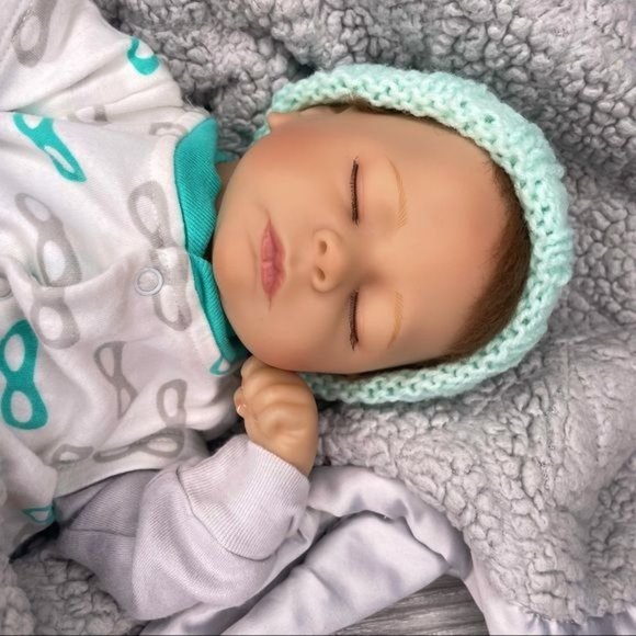 Toys | Reborn Style Baby Doll Bundle Preemie Size Adorable Brown Haired ...